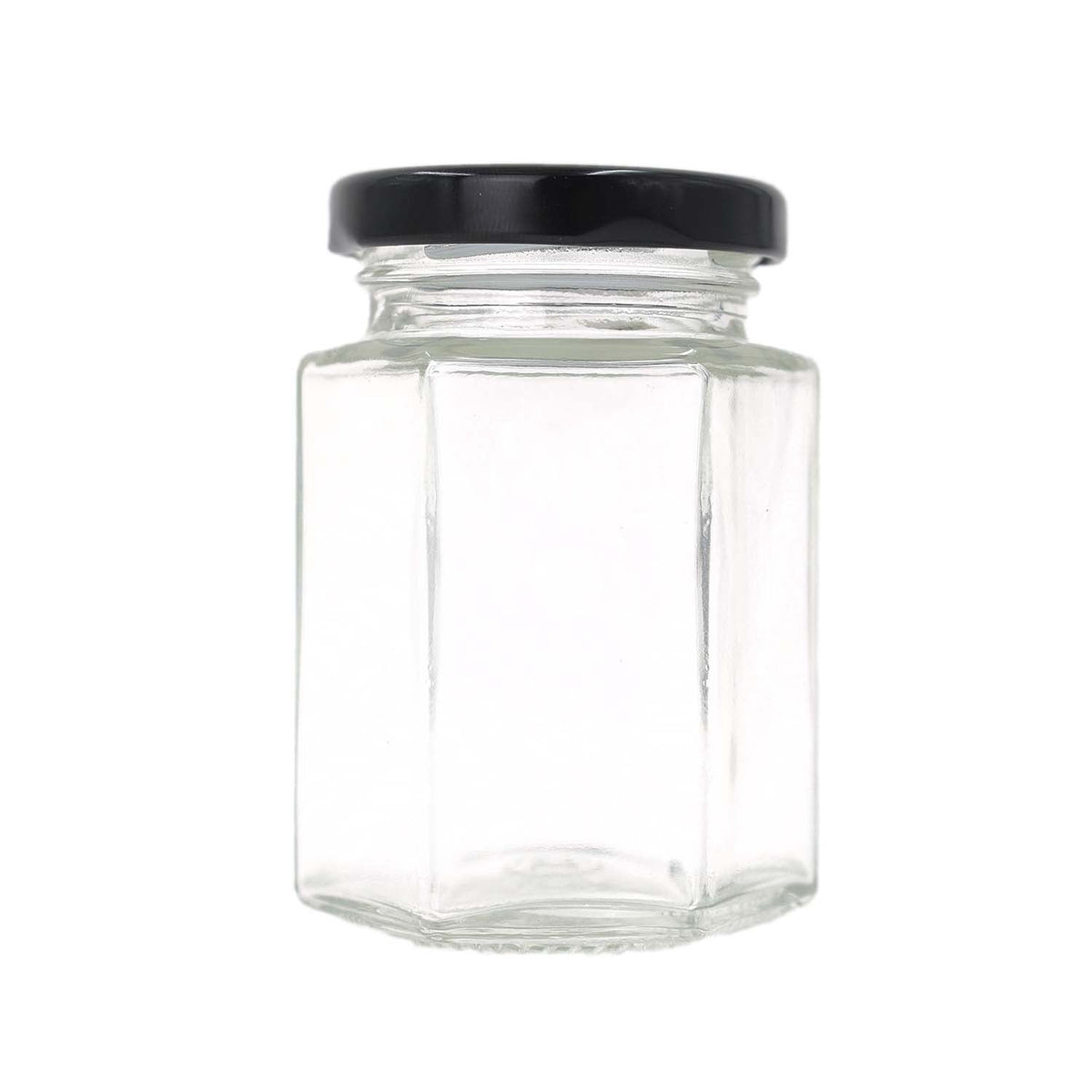 Glass Hexagon Jar | 110 ml — Hidden Hollow Honey
