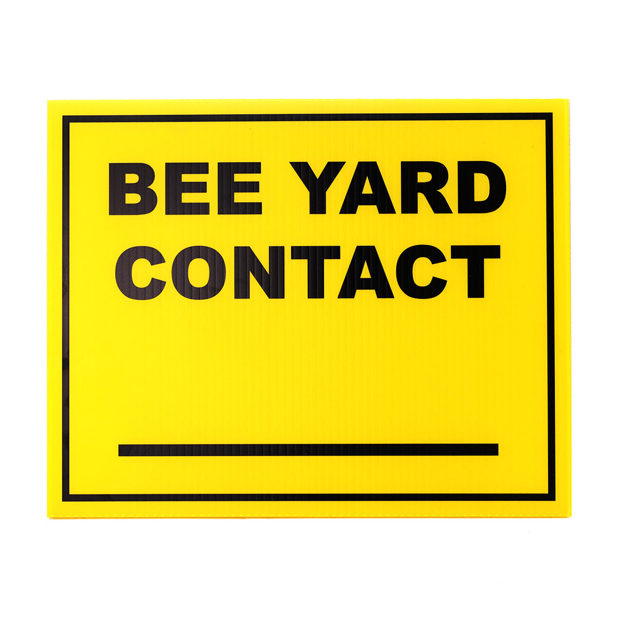 Bee Yard Contact | Sign — Hidden Hollow Honey